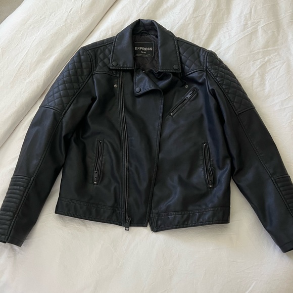 Express | Jackets & Coats | Mens Express Faux Leather Jacket | Poshmark